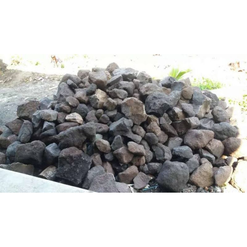 Jual Batu pondasi batu bangunan batu merapi batu hitam | Shopee Indonesia