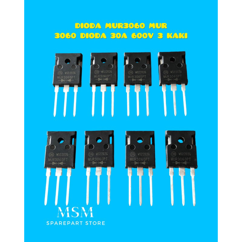 Jual DIODA MUR3060 MUR 3060 DIODA 30A 600V 3 KAKI (ON) | Shopee Indonesia