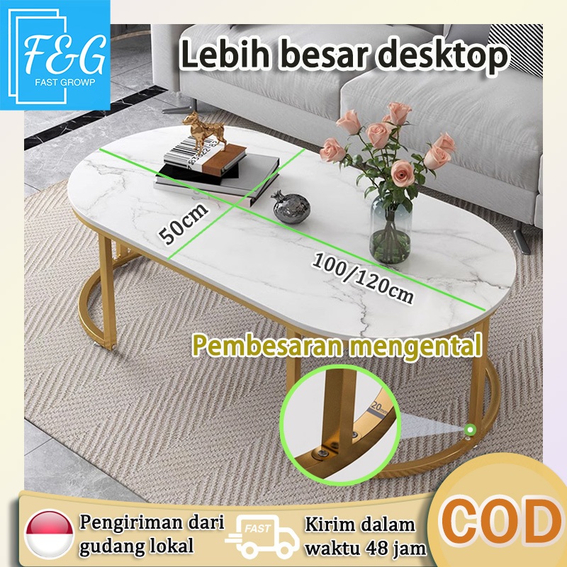 Jual F&G 【Pengiriman cepat】Meja bundar yang diperbesar Meja kopi ...