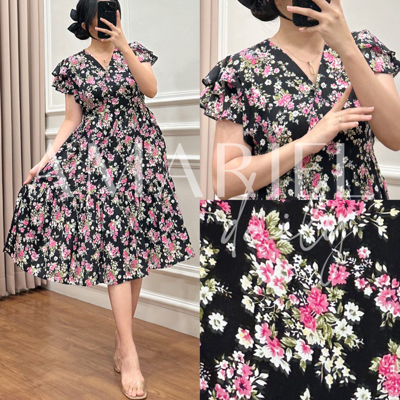 Jual Amariel Jenny Dress Daster Nyaman Bumil Busui Friendly | Shopee ...