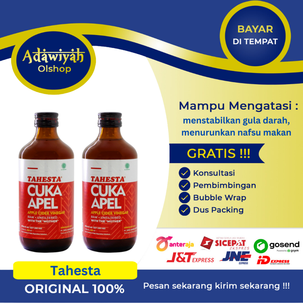 Jual Tahesta Cuka Apel / Nutri Great / Royal Sultan / Cuka Buah Tanpa ...