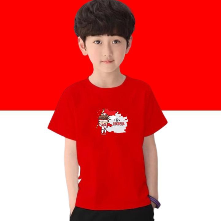Jual KAOS ANAK COWOK DAN CEWEK 17 AGUSTUS - KAOS KIDS KEREN - KAOS ...