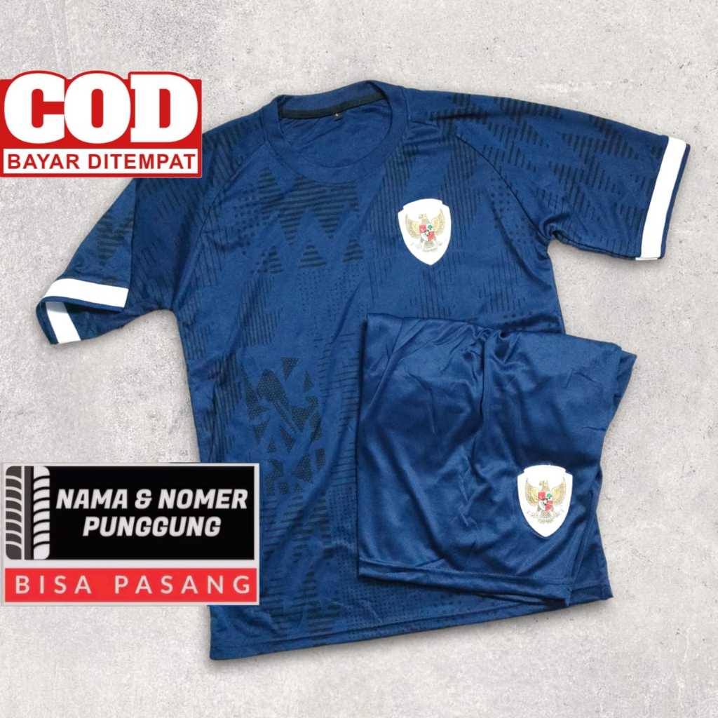 Jual Jersey Setelan Timnas Erspo Indonesia Navy 2024 Terbaru Set Sport ...