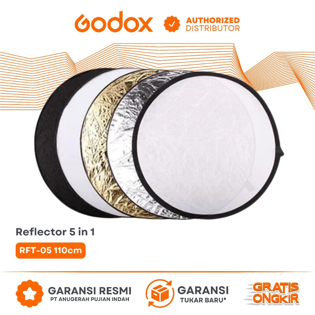 Jual Godox Collapsible Reflector 5in1 RFT-05 110cm / RFT-05 110cm ...