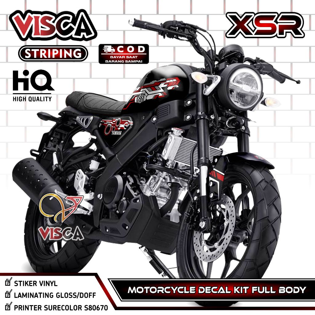 Jual Decal XSR 155 Full Body - Stiker Motor Yamaha XSR 155 Fullbody ...