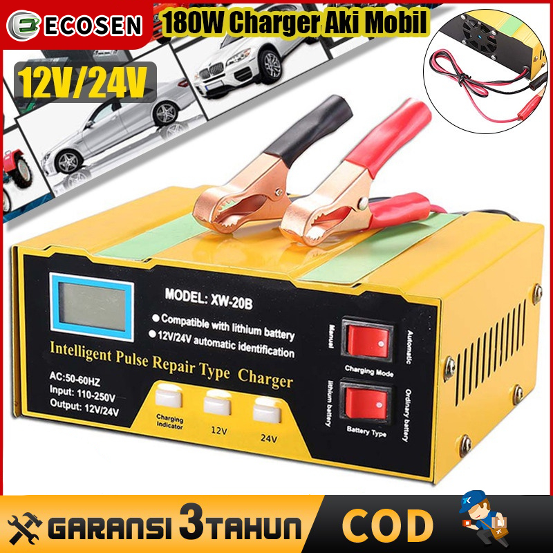 Jual ECOSEN Charger Aki Otomatis Smart Intelligent Auto Repair Mobil ...
