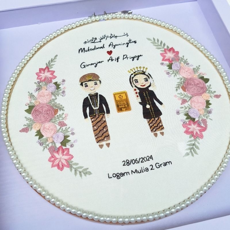 Jual Custom pop up mahar embroidery | cocok untuk mahar pernikahan dan ...