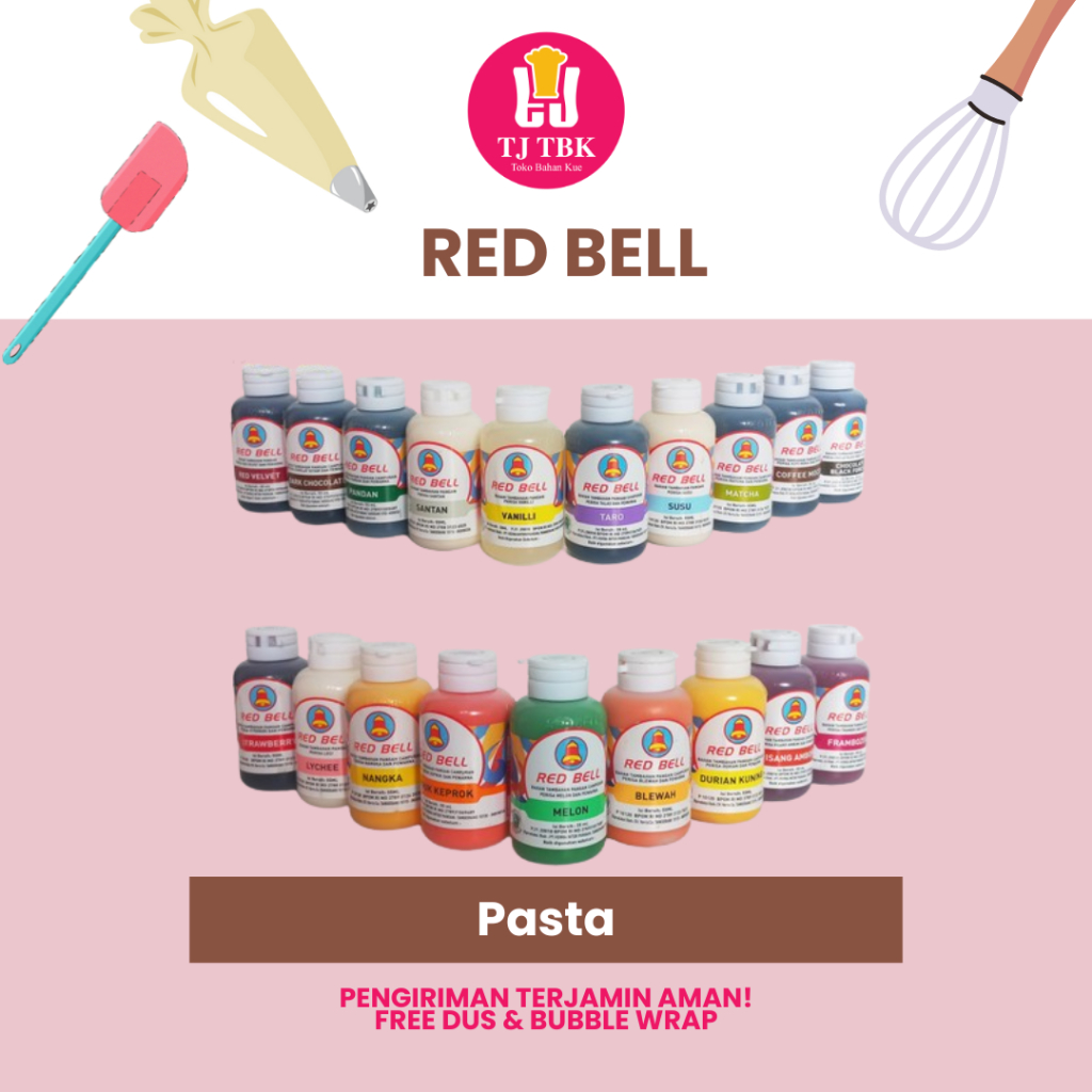Jual Red Bell Pasta (Pewarna dan Perisa Makanan) | Toko Bahan Kue TJ ...