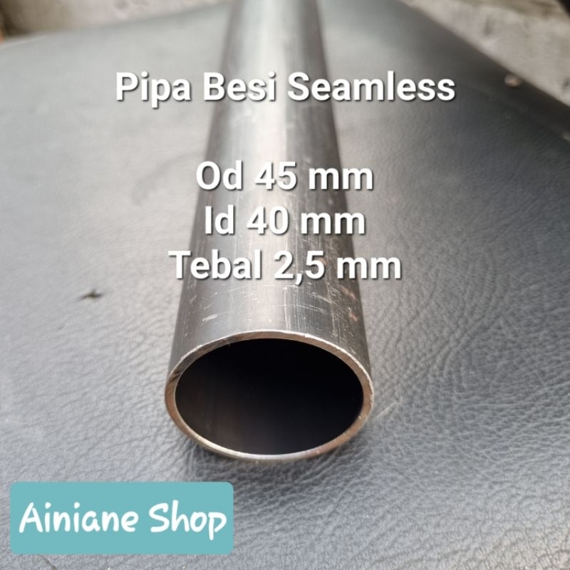 Jual Pipa Besi Seamless Od 45 mm / Id 40 mm Tebal 2,5 mm Panjang 20-50 cm | Shopee Indonesia
