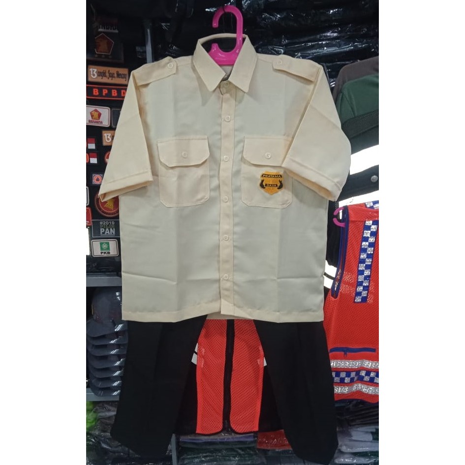 Jual Seragam krem satpam/seragam scurity krem/seragam satpam krem ...
