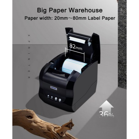 Jual PRINTER BARCODE LABEL THERMAL XPRINTER XP-365B USB + LAN | Shopee ...