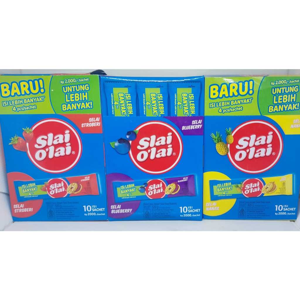 Jual Slai Olai Biskuit Susu dengan Selai Kemasan Ekonomis Jajanan ...