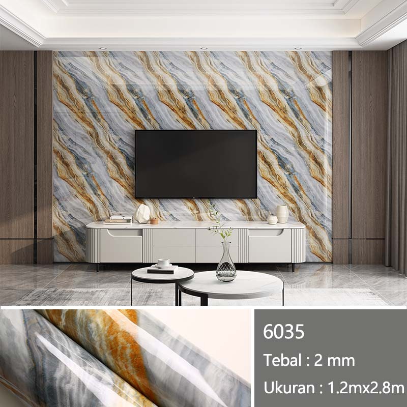 Jual Wallpaper dinding Vinyl Marble 1.2 x 2.8 Meter Tebal 2mm Wallpaper ...