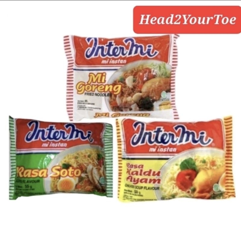 Jual Intermi Mie Instan Kemasan 1 Dus isi 40 Bungkus Rasa Soto Ayam ...
