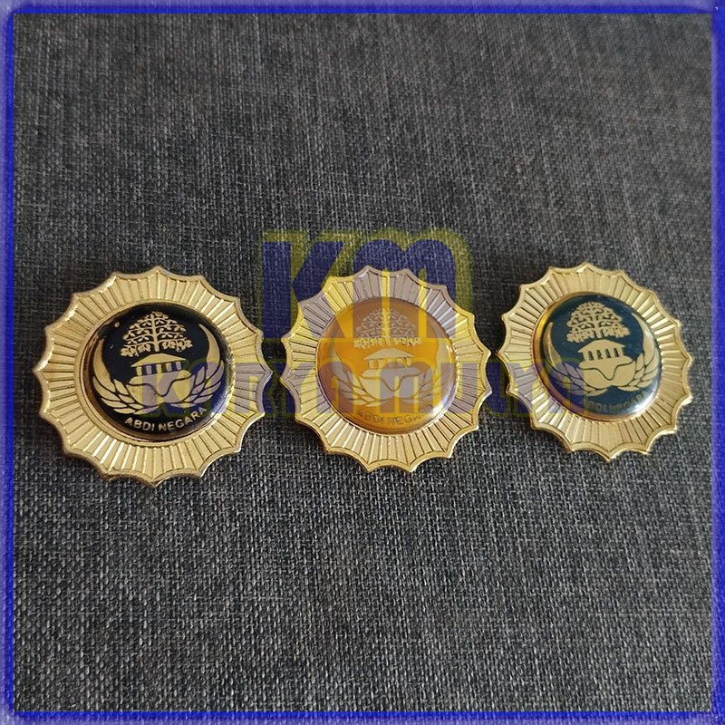 Jual Pin Logo ASN Korpri - Lencana ASN RI dan Abdi Negara Bahan Logam ...
