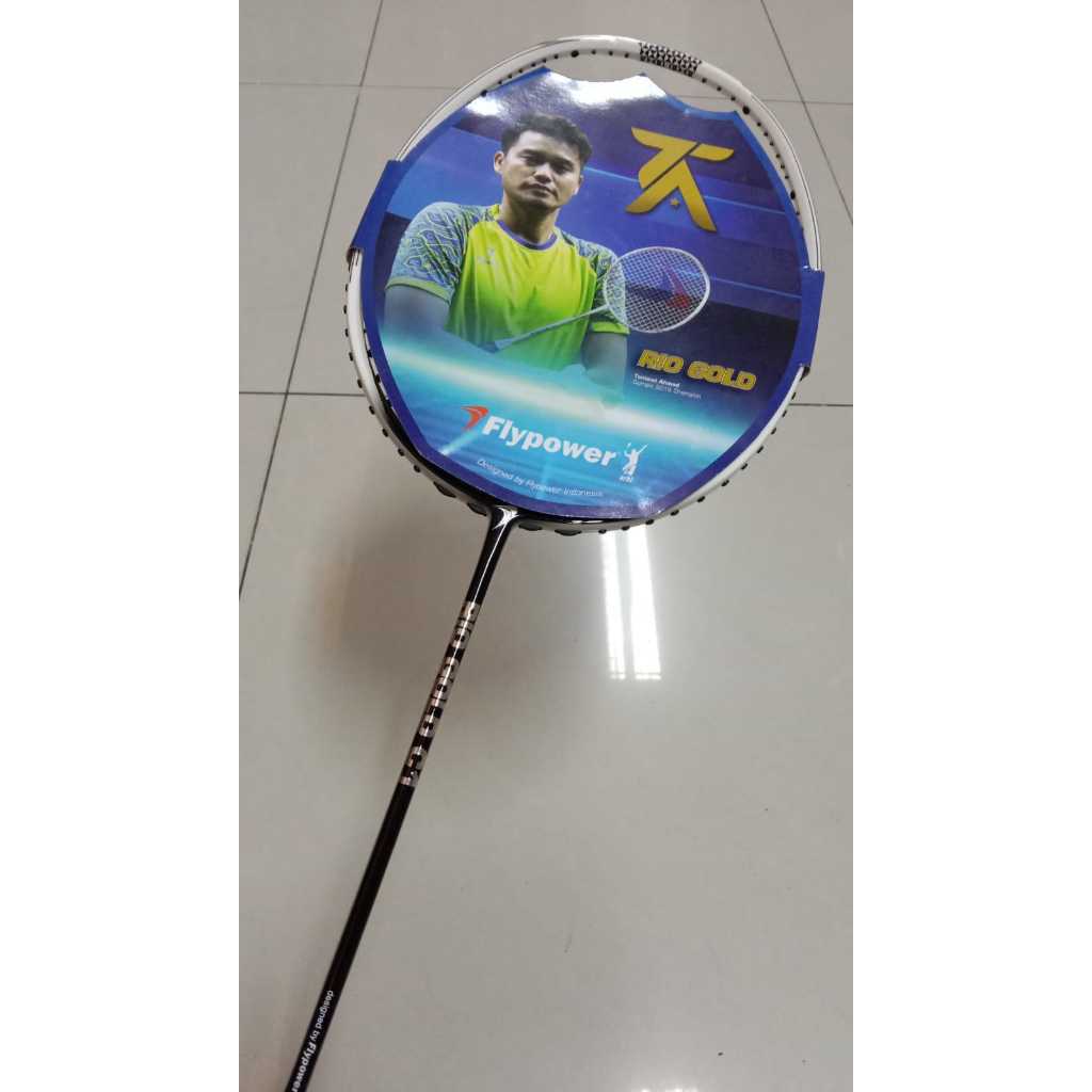 Jual Raket badminton flypower rio gold c1 ( Bonus tas dan kaos ...