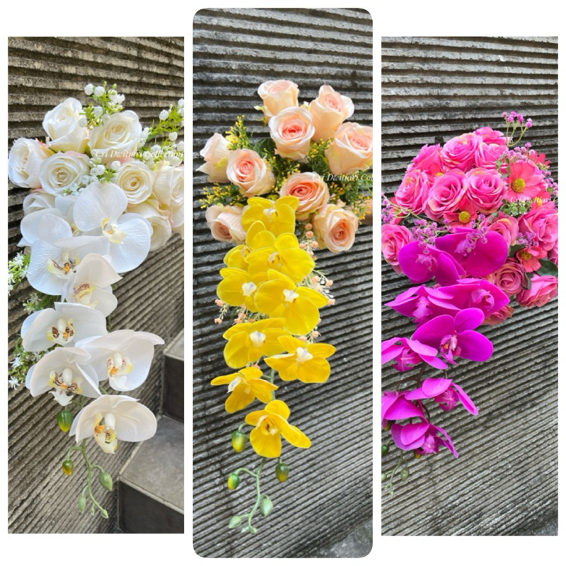 Jual Bouquet Bunga/ Buket Bunga Pengantin/ Taman Mawar Anggrek/ Buket ...