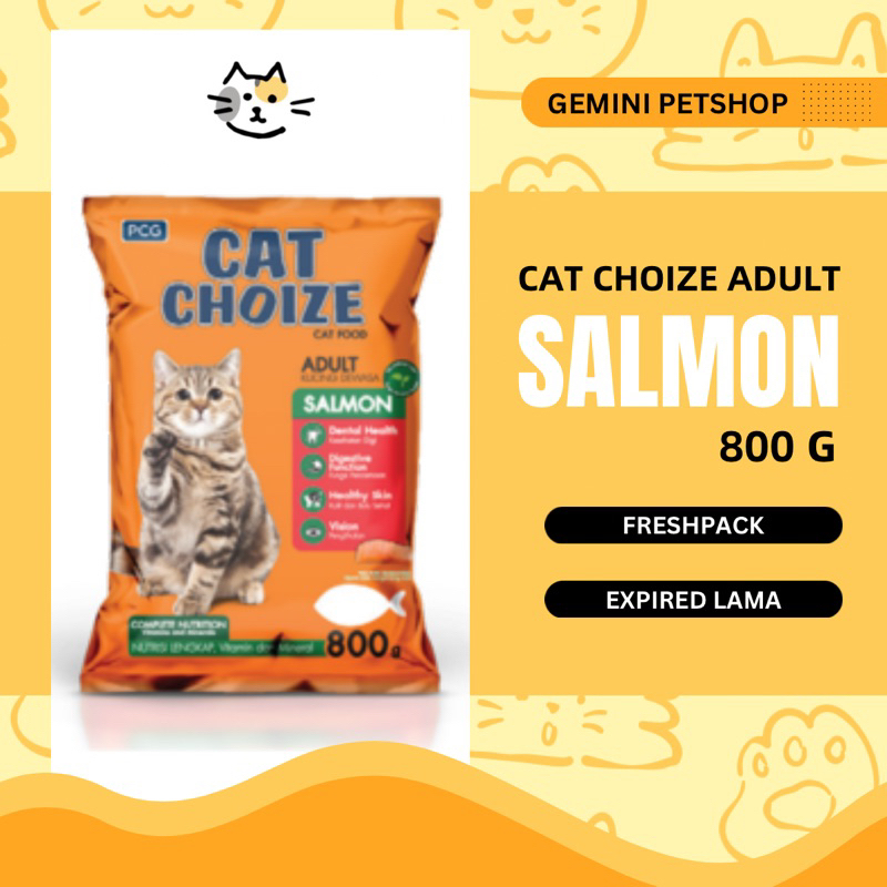 Jual Cat Choize Adult Salmon 800 Gram | Shopee Indonesia