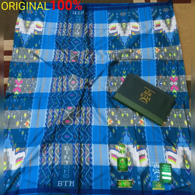 Jual Sarung BTM Full Sutra 100% Motif Kembang OriginaL | Shopee Indonesia