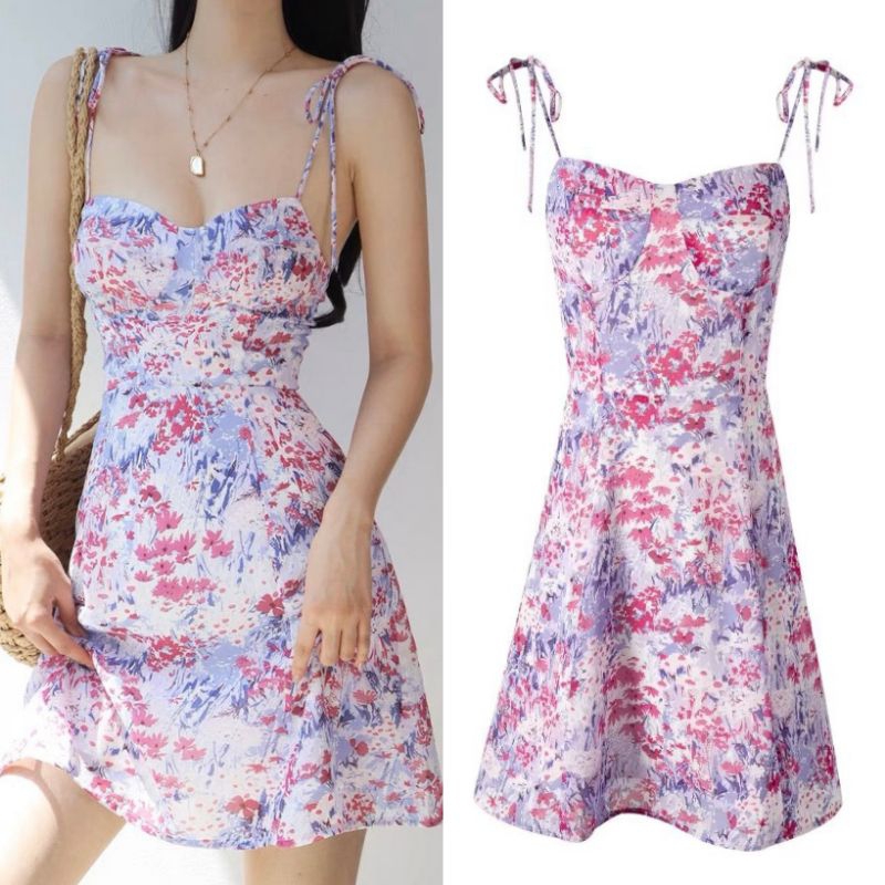 Jual Summer Flower Mini Dress 74958 | Shopee Indonesia