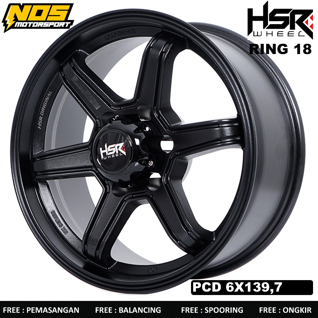 Jual Velg TE37 hsr ring 18 minas pcd 6x139,7 warna hitam cocok untuk fortuner, hilux, pajero ...