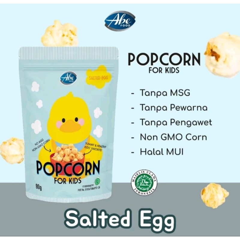 Jual Abe Food Popcorn ABEFOOD POPCORN for Kids 80 Gr, Cemilan Anak ...