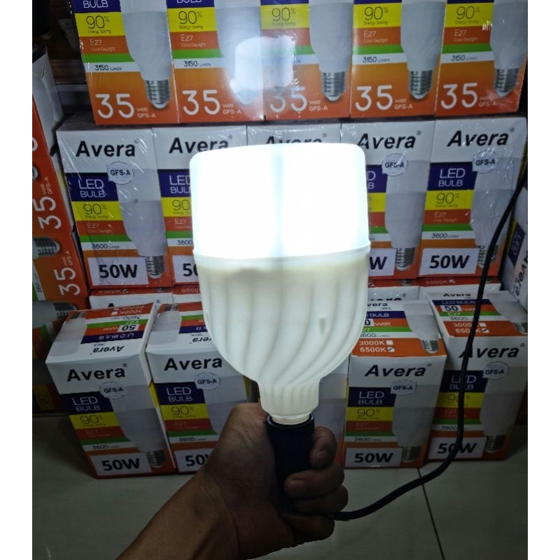 Jual LAMPU KAPSUL LED 50 WATT 90% HEMAT ENERGI SUPER JUMBO BERGARANSI AVERA GFS-A | Shopee Indonesia