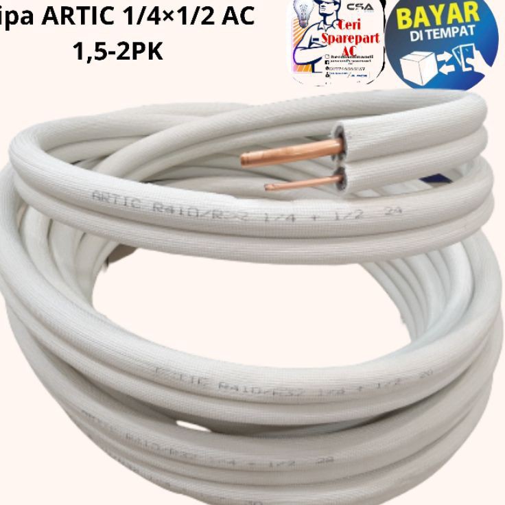 Jual pipa ac artic 15 2pk ukuran 1412 selang ac harga per 1 meter ...
