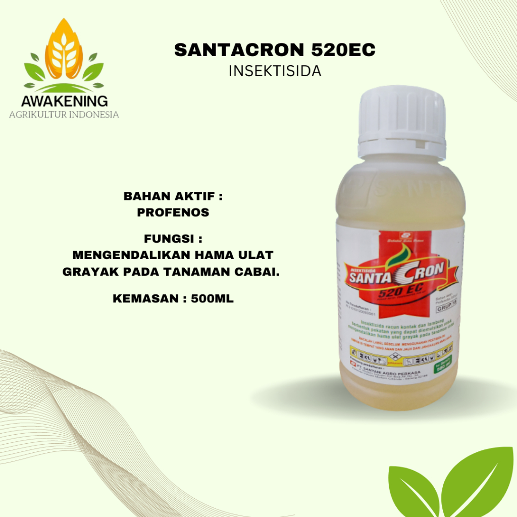 Jual SANTACRON 520EC 500ML INSEKTISIDA PROFENOFOS | Shopee Indonesia