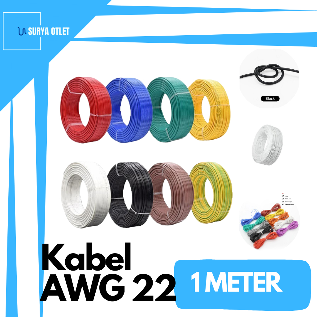 Jual AWG Cable Kabel AWG 22 TINNED CU 100 METER Harga Per Meter | Shopee Indonesia