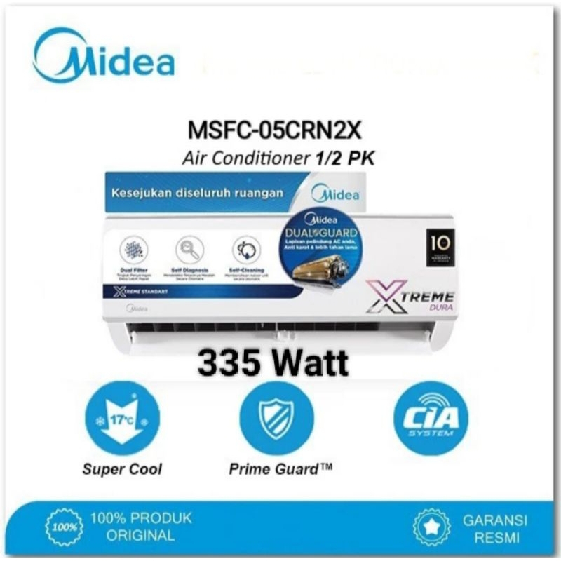 Jual AC MIDEA MSFC05 + Pasang AC Split 1/2 pk | Shopee Indonesia