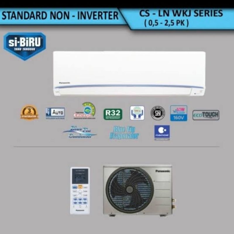 Jual AC Panasonic Si BiRU 1/2 PK CS-LN5WKJ Low Voltage - Unit Only ...