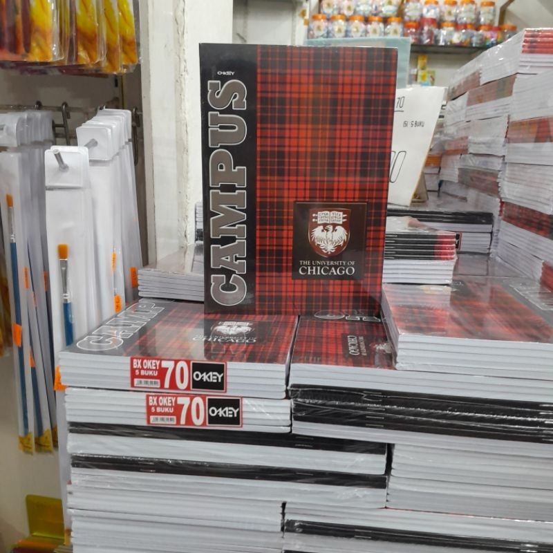 Jual BUKU TULIS BOXY OKEY 70 LEMBAR 1 PACK ISI 5 BUKU CAMPUS | Shopee ...