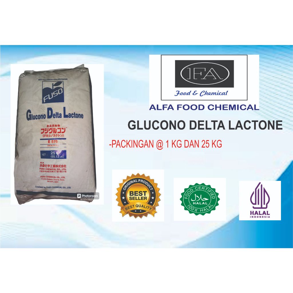 Jual GLUCONO DELTA LACTONE/ GDL FUSO JAPAN FOOD GRADE PACKINGAN 1 KG ...