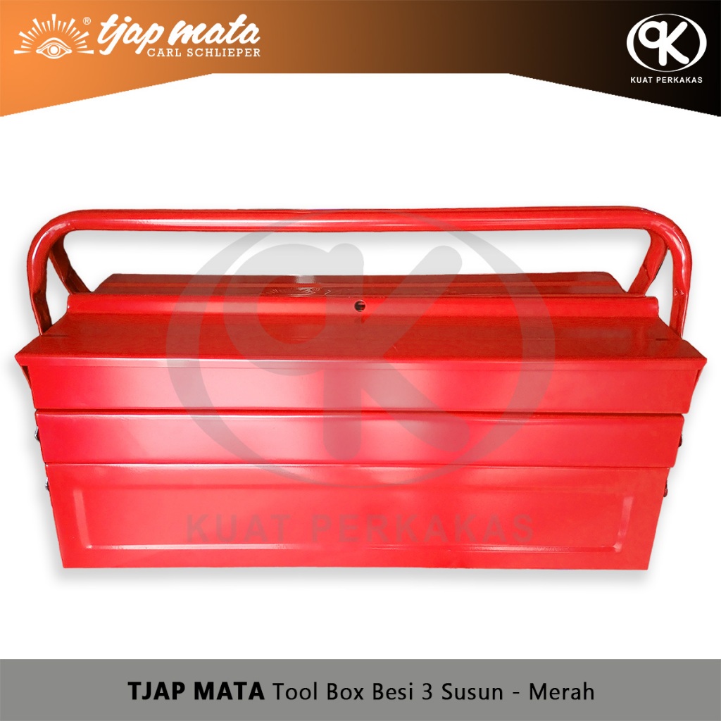 Jual Tool Box 3 Susun TJAP MATA Kotak Perkakas Besi Merah | Shopee ...