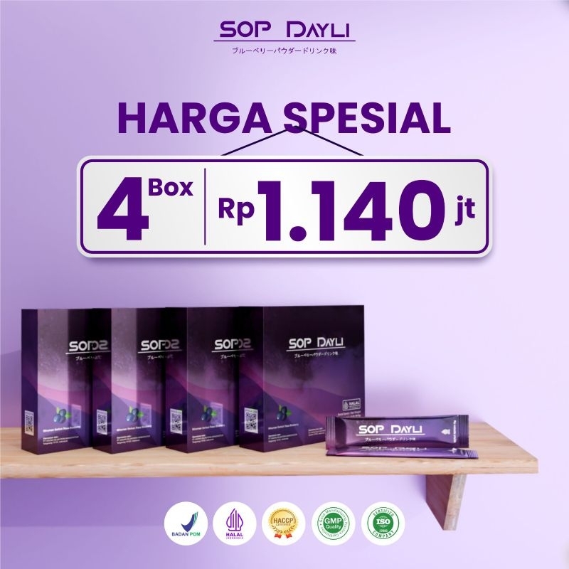 Jual SOP DAYLI Official | ORIGINAL- Paket 4 Box (Harga Lebih Hemat ...