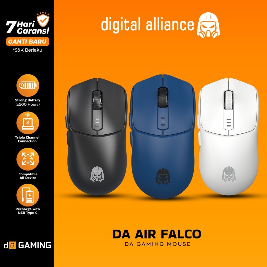 Jual DIGITAL ALLIANCE GAMING WIRELESS MOUSE AIR FALCO DUAL BLUETOOTH ...