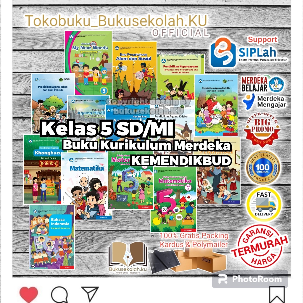 Jual Harga Murah (HET Zona 1):Buku Paket Kurikulum Merdeka Kelas 5 SD ...