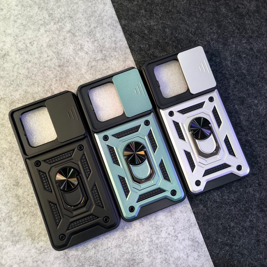 Jual Xiaomi 13T 5G - SGFlip Army Military Ring Flip Lens Armor Case ...