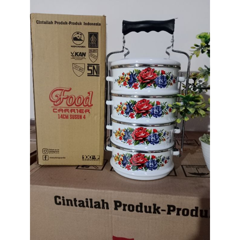 Jual Rantang maspion ukuran 14 cm, varian 2 susun dan 4susun. | Shopee ...