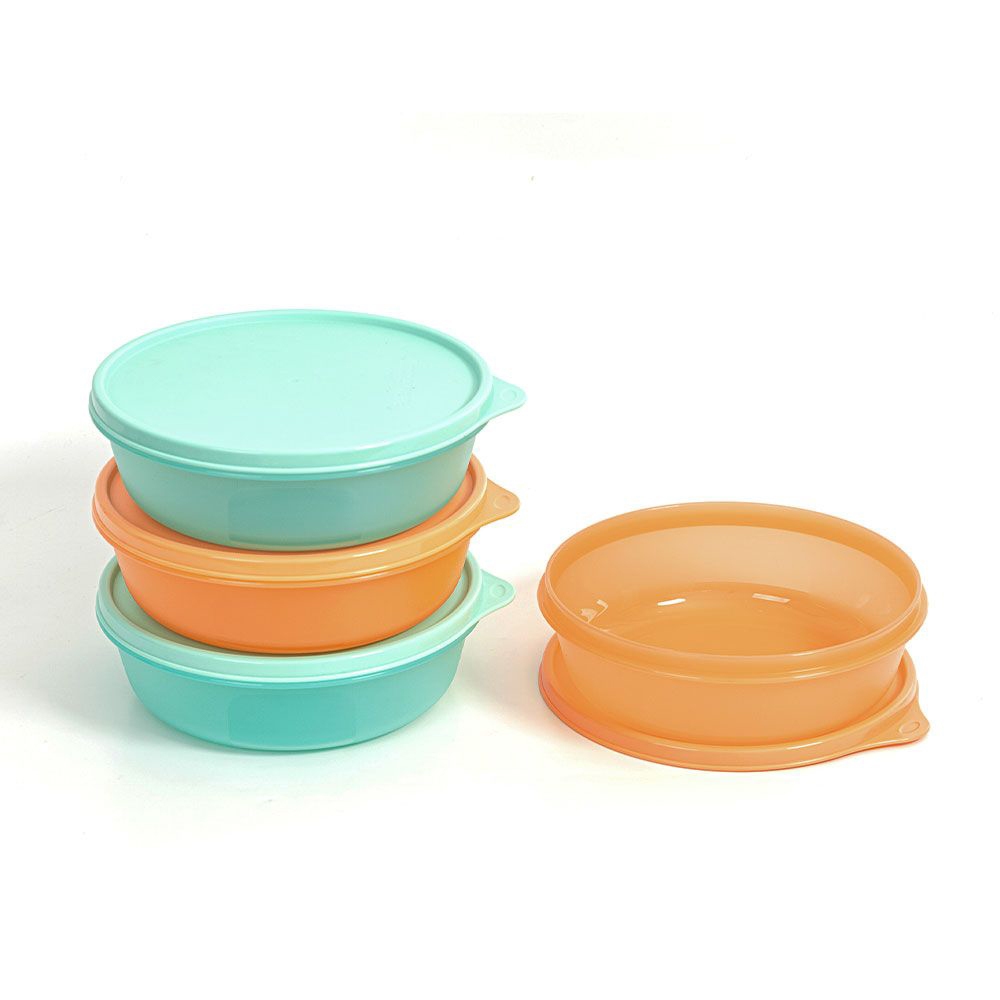 Jual ASLI TUPPERWARE Modular Bowl tempat bekal bulat 1L 600ml | Shopee ...