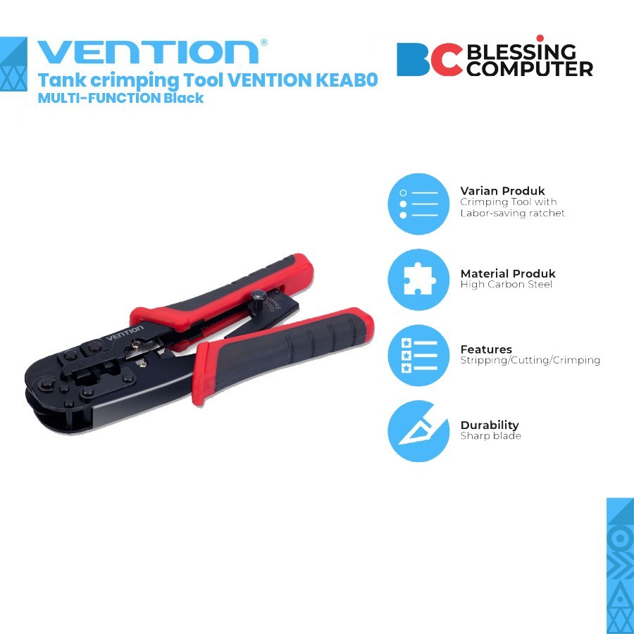 Jual Tank crimping Tool VENTION KEAB0 MULTI-FUNCTION Black | Shopee ...