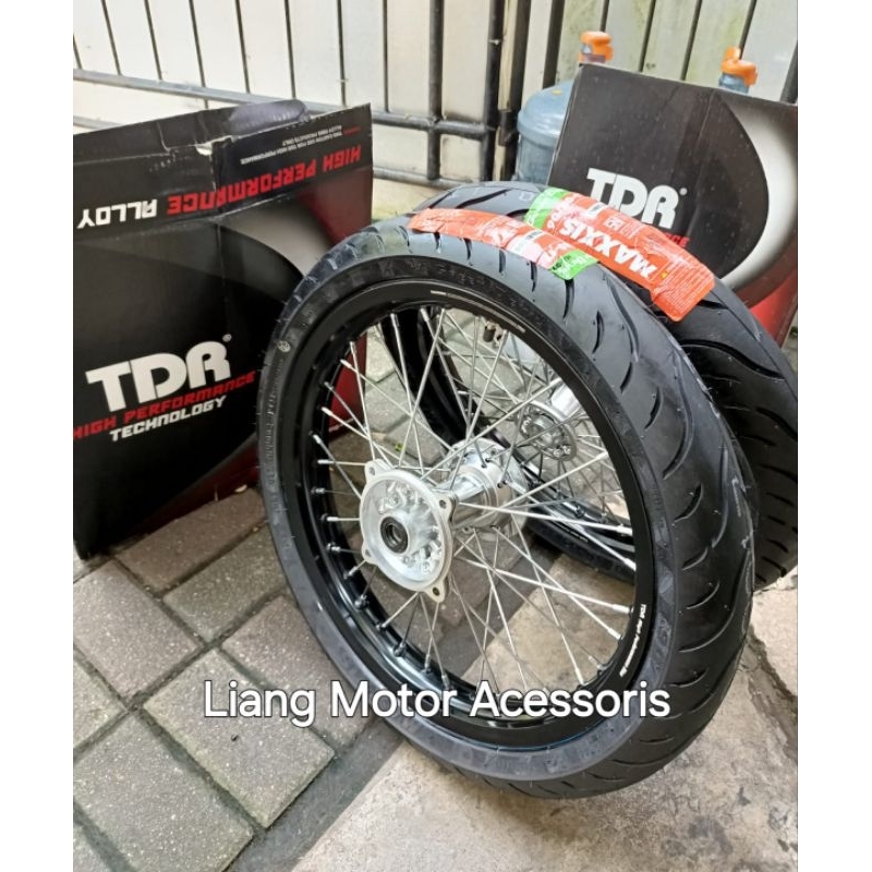 Jual Wheelset Ban Velg TDR Ring 17 Semi Cacing - KLX 150 / CRF 150 / WR ...