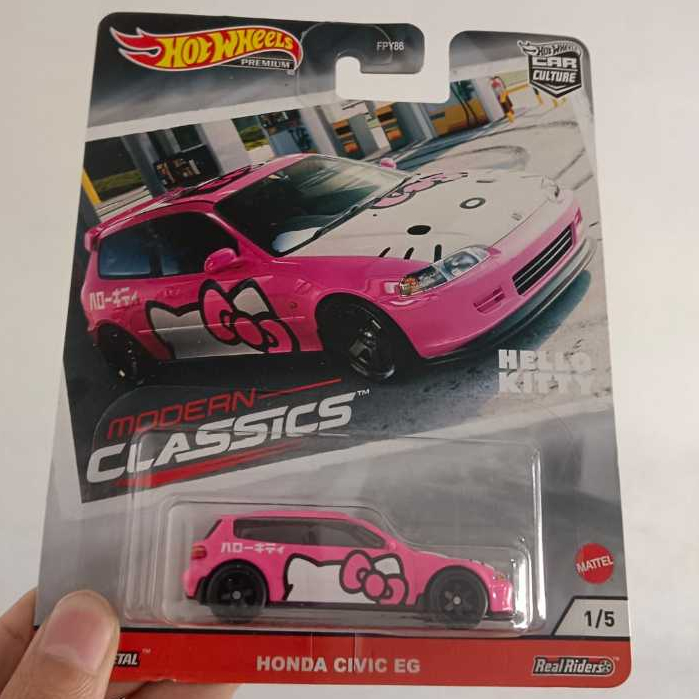 Jual HOT WHEELS PREMIUM HONDA CIVIC EG HELLO KITTY | Shopee Indonesia