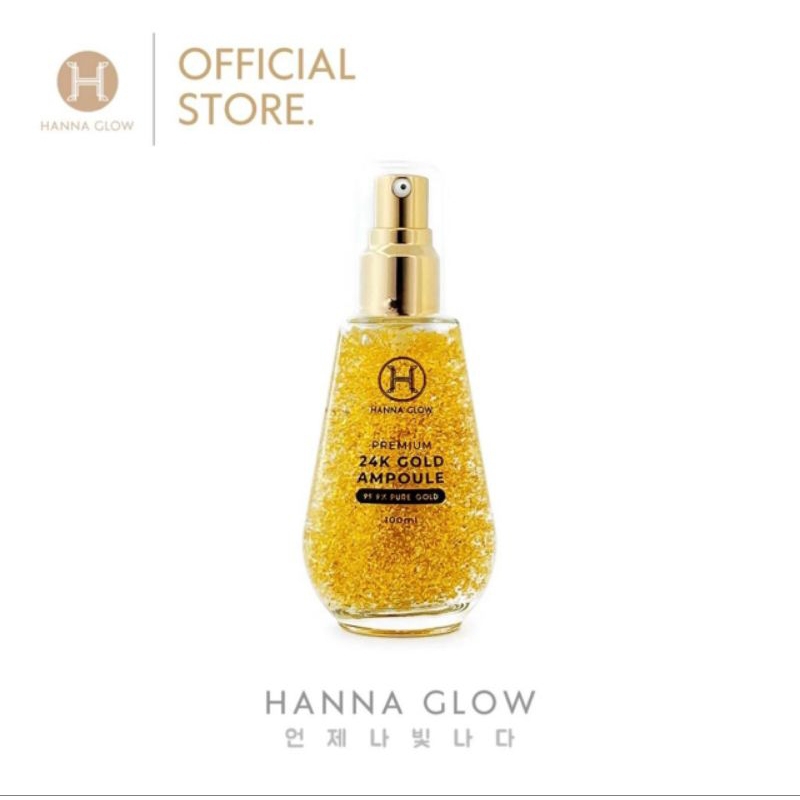 Jual Hanna Glow Premium 24K Gold Ampoule 100ml | Shopee Indonesia