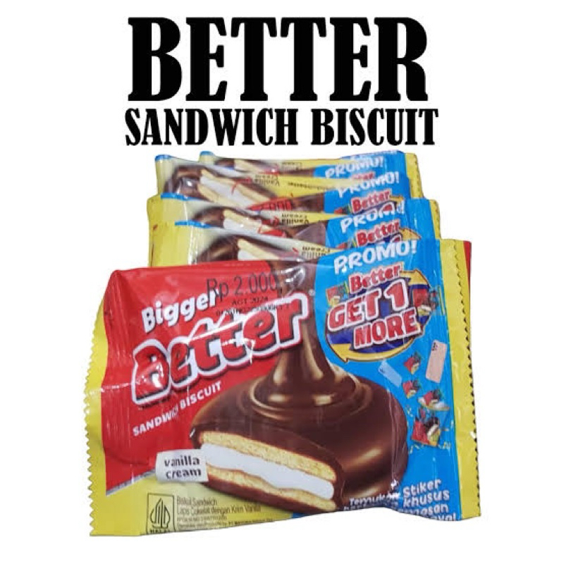 Jual ROMA BETTER SANDWICH BISCUIT RENCENG ISI 10 | BISKUIT BETTER ...