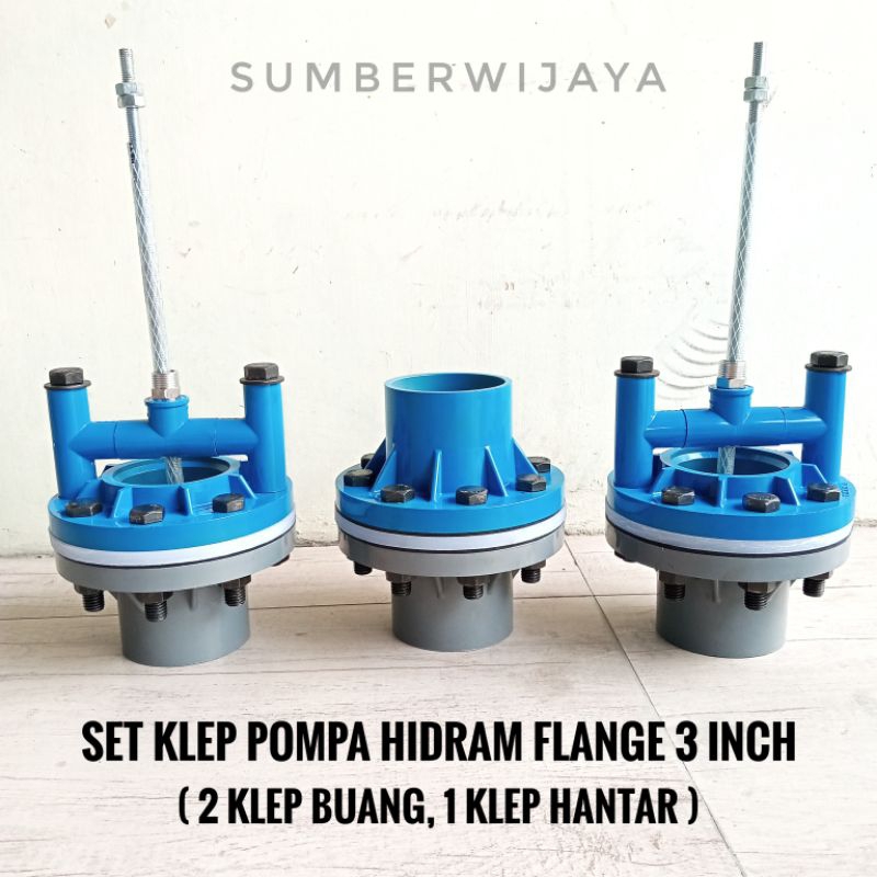 Jual KLEP POMPA HIDRAM FLANGE 3 INCH (2 KLEP BUANG, 1 KLEP HANTAR ...