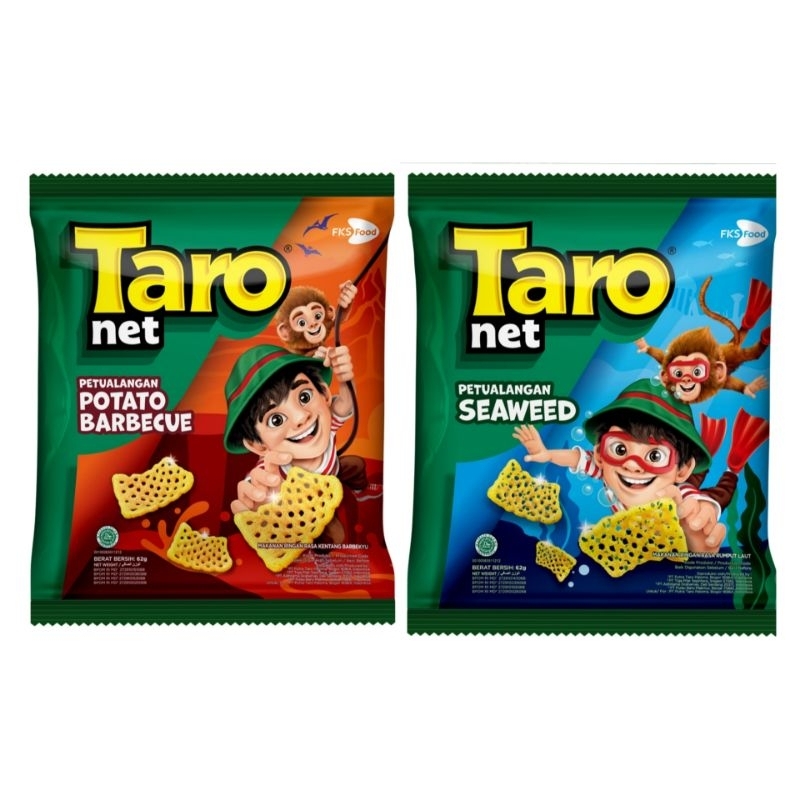 Jual Taro Net Potato Barbeque, Seaweed 62 g. | Shopee Indonesia