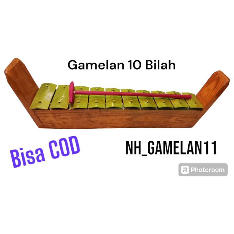 Jual Alat musik Gamelan saron+alat pukul 10 bilah, mainan tradisional ...