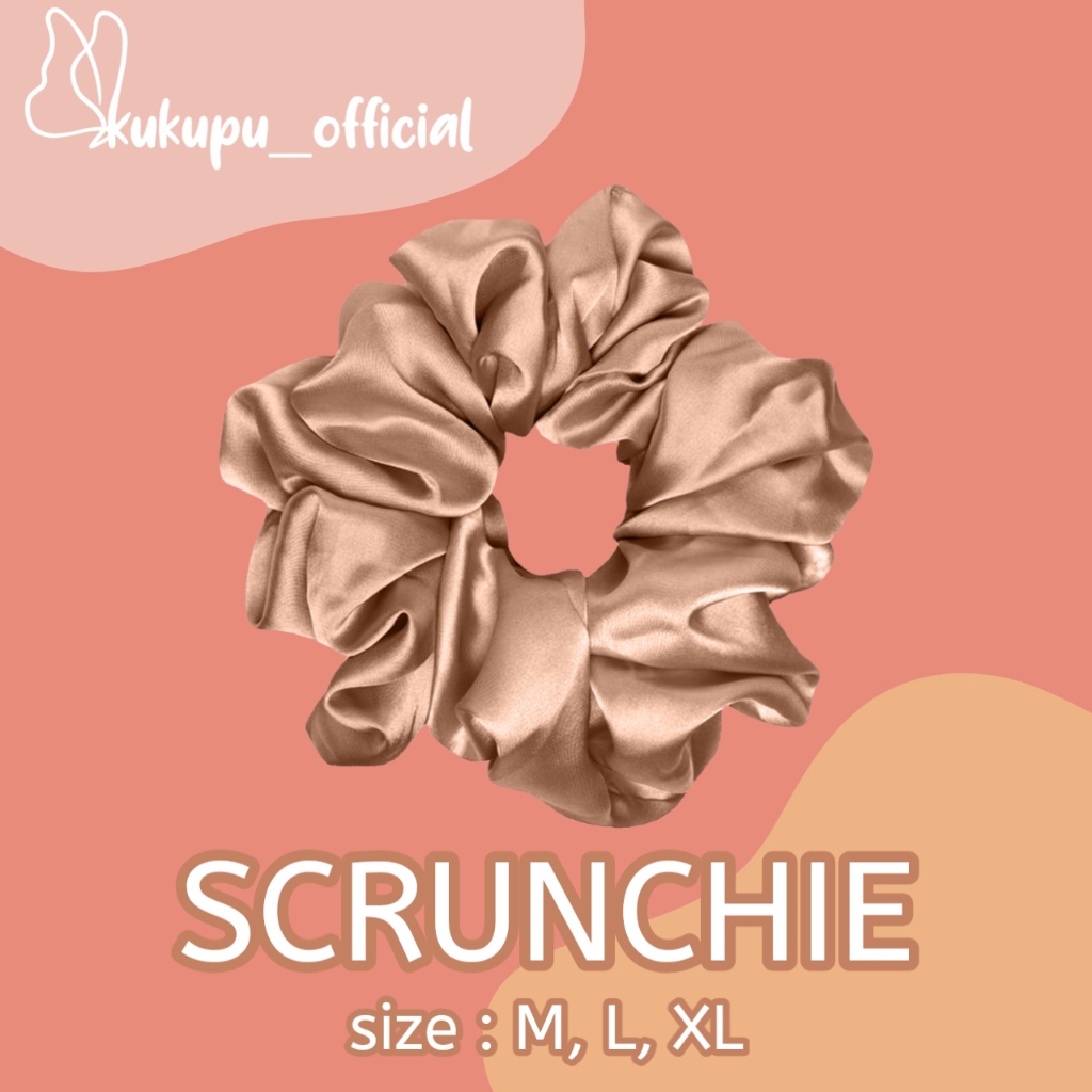 Jual IKAT RAMBUT SCRUNCHIE SATIN | Shopee Indonesia